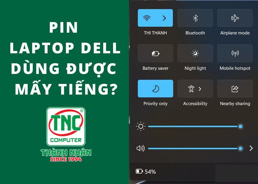 Pin laptop Dell dùng được mấy tiếng? Cách sử dụng pin hiệu quả
